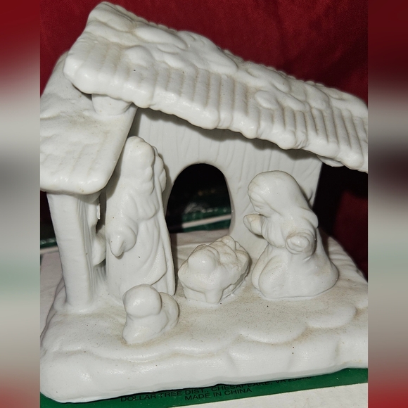 Enesco | Holiday | White Nativity Bisque Porcelain Ceramic Piece 1994 ...